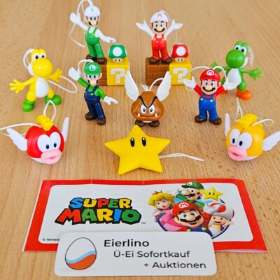 SUPER MARIO FIGUREN SET + KINDER JOY 2025 + Komplett + alle 12 Schlüsselanhänger | eBay.de