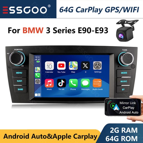 Apple Carplay For BMW 3er E90 E91 E92 E93 Car Stereo Radio Android 13 2+64G +CAM | eBay