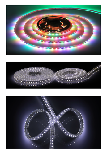 Commercial Quality 7.2W/m 5m/roll Flexi LED Strip ONLY RGB 5050 SMD ...