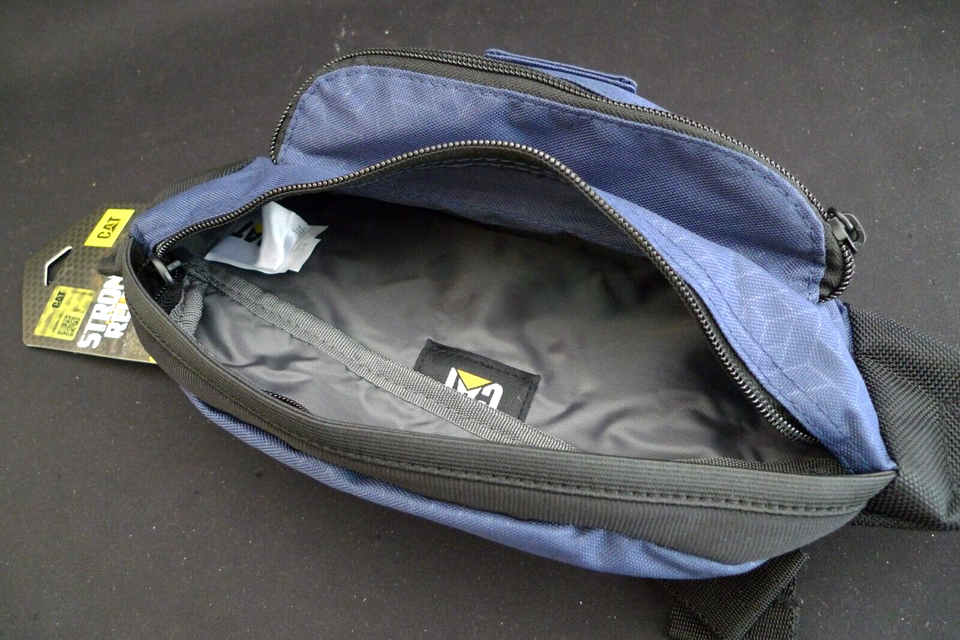 CAT CATERPILLAR RAYMOND WAIST BAG POUCH ZIPPERED POCKETS BELT ...