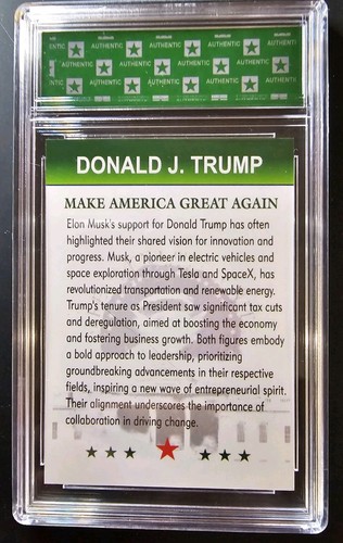 2024 Donald Trump Elon Musk MAGA Matrix Card Gem Mint Make America ...