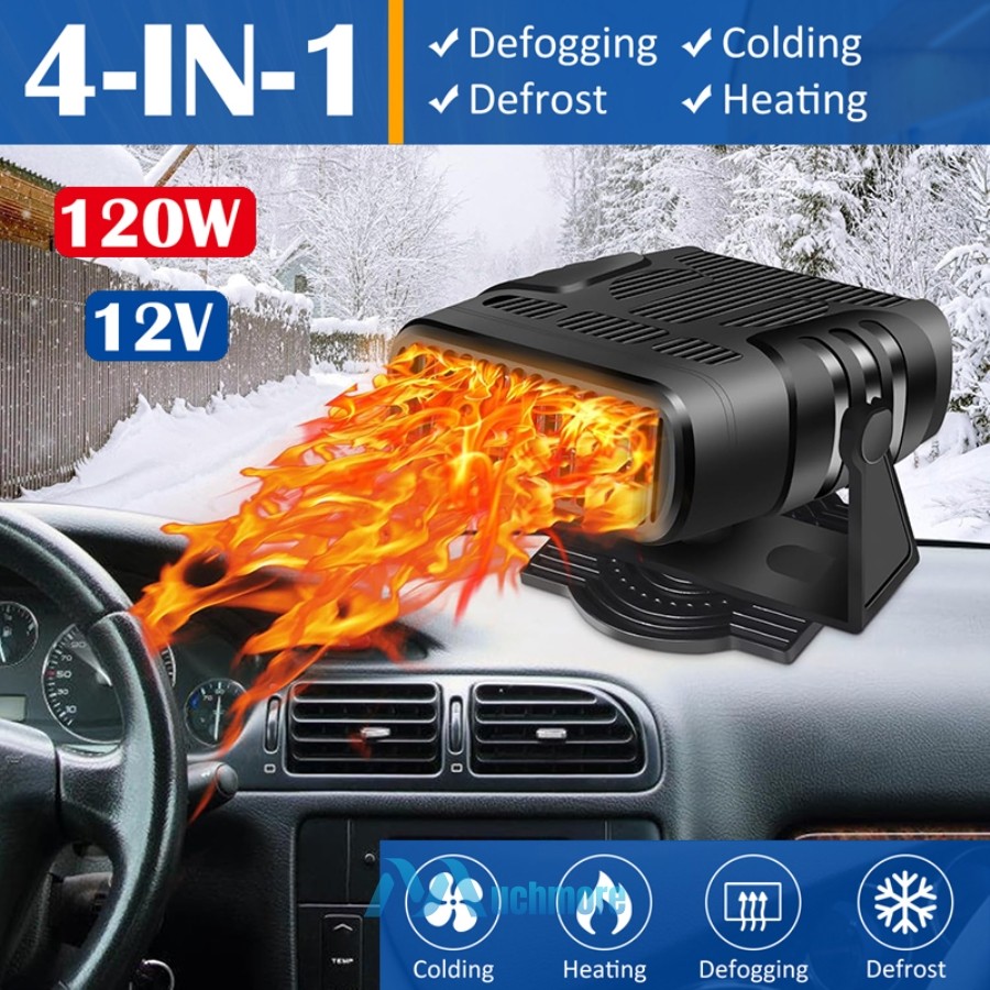 600W Heater Portable Heating Cooling Fan Defroster Demister for Car ...