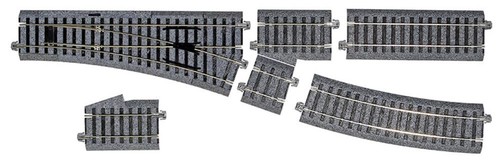 KATO HO Scale Manual Switch Track – R550 Right Turnout 2-853 Brand New ...