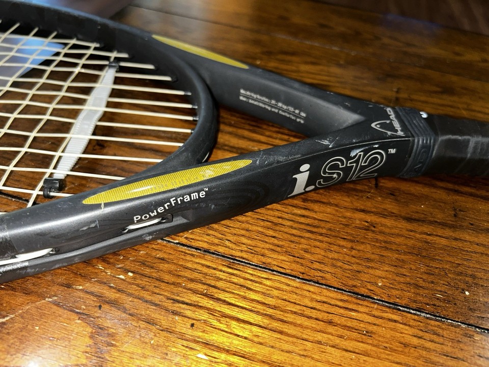 Head Intelligence I.S12 Powerframe Tennis Racquet With Bag 4 3/8” Grip ...