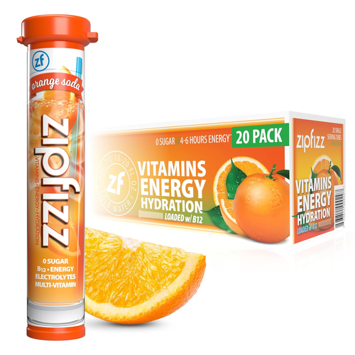Daily Energy Drink Powde 20-Pack Orange Soda Sugar Free B12 ...