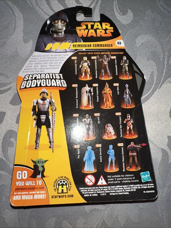 Neimoidian Commander Hasbro Starwars ROTS 3.75 NIB | eBay