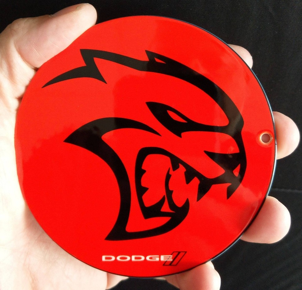 Dodge Hellcat Red and Black Steel Sign - 19" X 19" | eBay