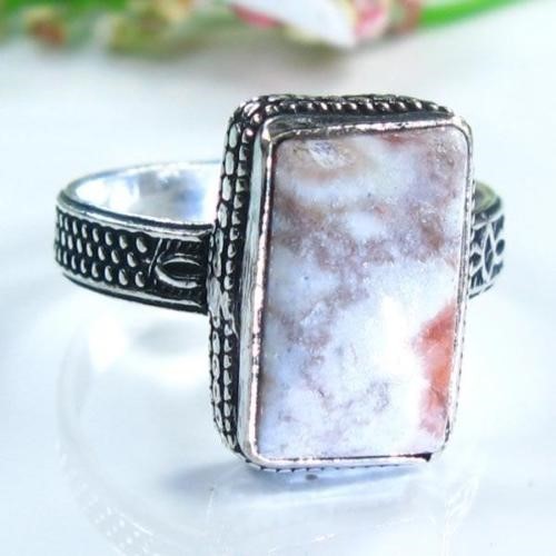Pretty Jasper silver stamp 925 ring size 9 1/4 ! Gift Jewelry and Love ...