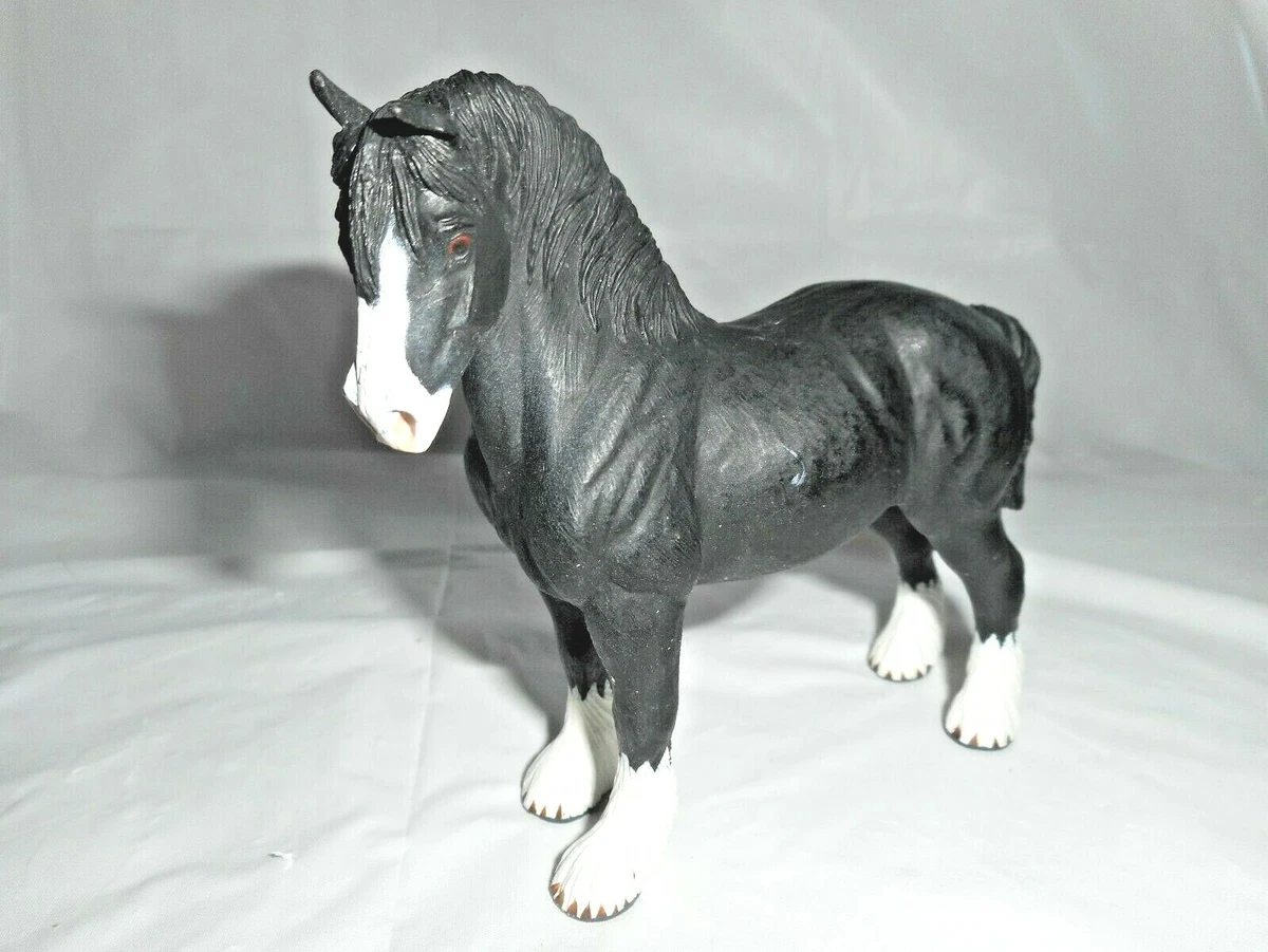 Solid Black Shire Horse