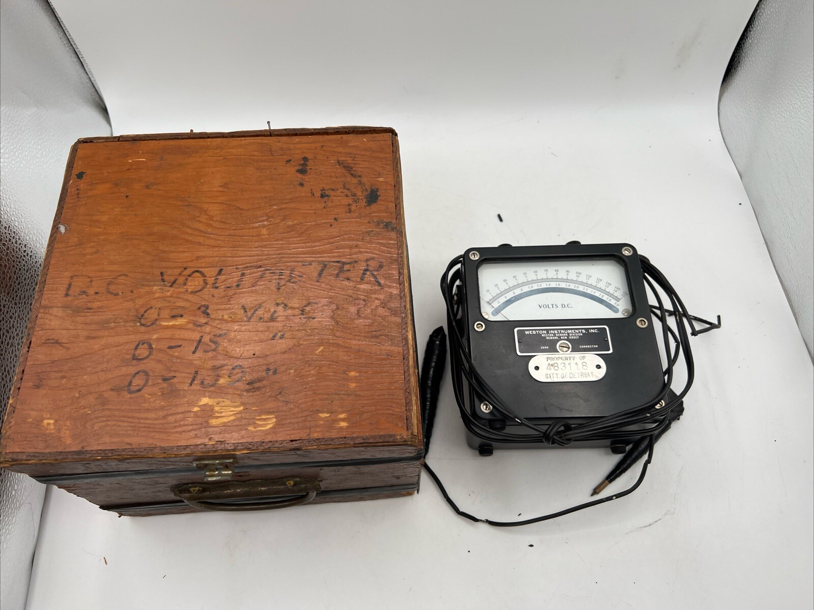 Weston Instruments Model 931 - DC Voltmeter 0-300VDC, 0-150VDC ...