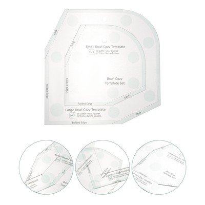 Bowl Cozy Pattern Template Acrylic Bowl Wrap Template Bowl Wrap Sewing ...