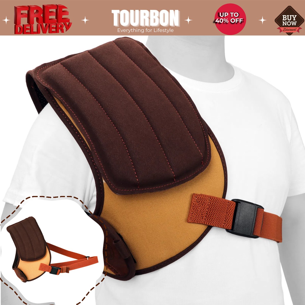 Shotgun Accessories TOURBON Shooting Recoil Shields Shotgun Rifle Right ...