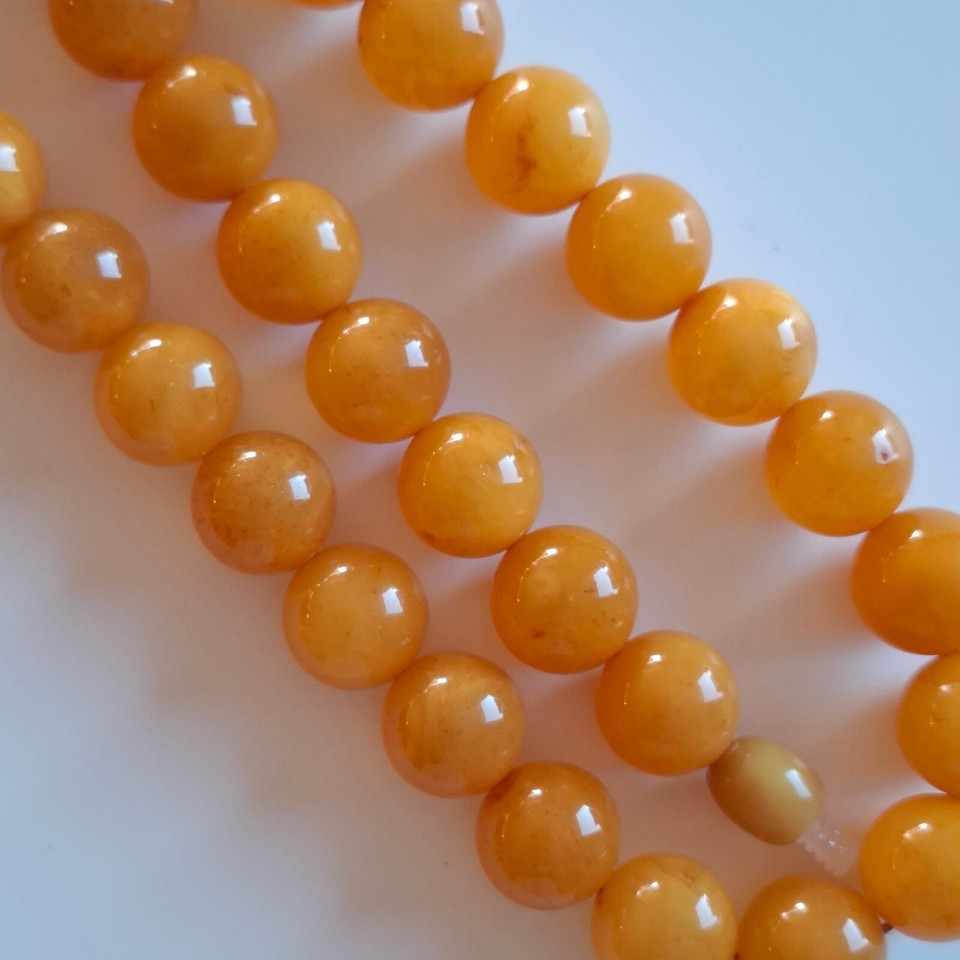 Baltic Genuine Amber Ambre Bernstein Stone 11 mm Beads Necklace | eBay
