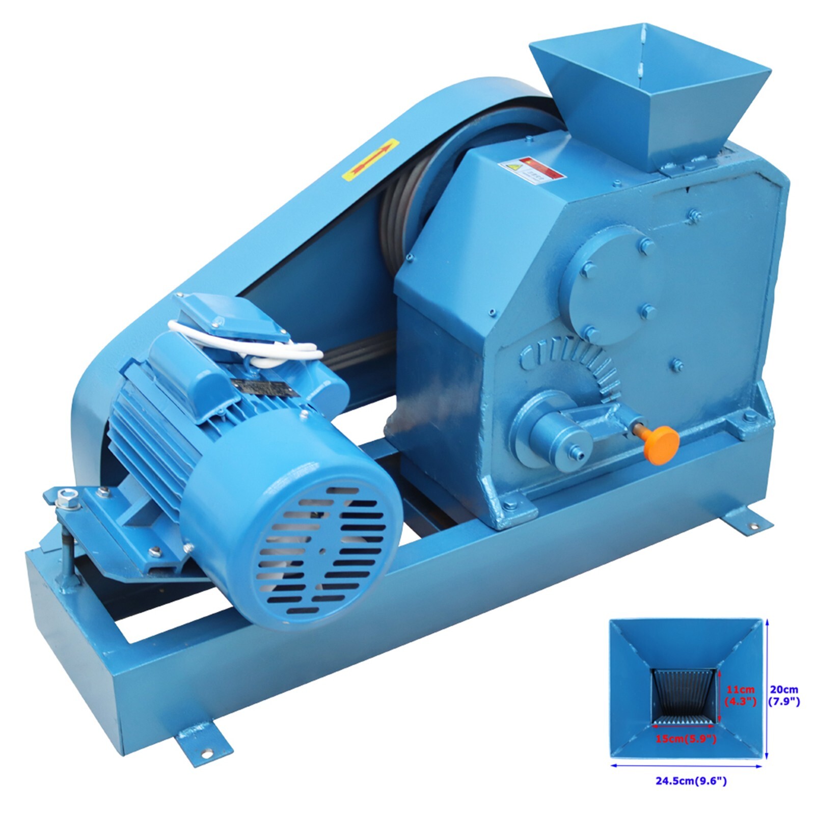 220V Jaw Crusher Electric Rock Ore Shatter Crushing Machine Output ...