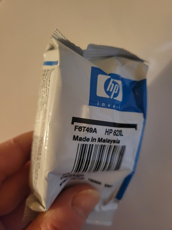 Hp Invent 62 Xl F6t49a New No Box Tri Color Printer Cartridge | eBay