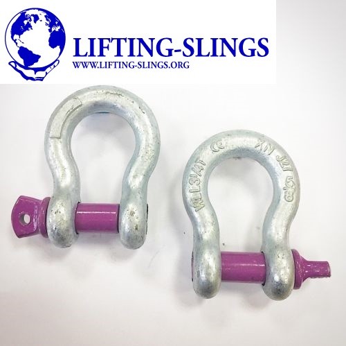 2x (Pair) SWL 3.25tons Economy Galvanised Tested Alloy Lifting Bow ...