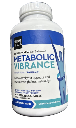 Vibrant Health Metabolic Vibrance Supplement Blood Sugar Balance 90 Cap ...