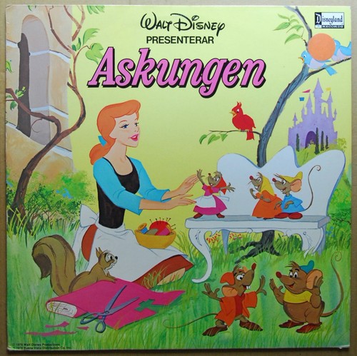 LP 33 TOURS - WALT DISNEY PRESENTERAR ASKUNGEN - DISNEYLAND RECORDS - 1976 - TBE | eBay