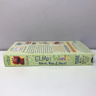Sesame Street Elmo’s World Babies Dogs VHS | Grelly USA