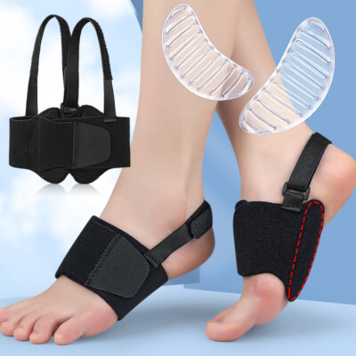 1Pair Arch Support Sleeves Plantar Fasciitis Heel Spurs Strap Foot Care ...