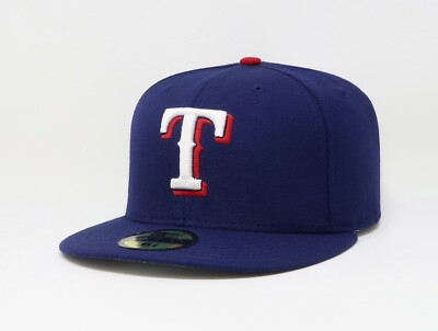 New Era 59Fifty Men Women Hat Texas Rangers Royal Blue 5950 Wool Fitted ...