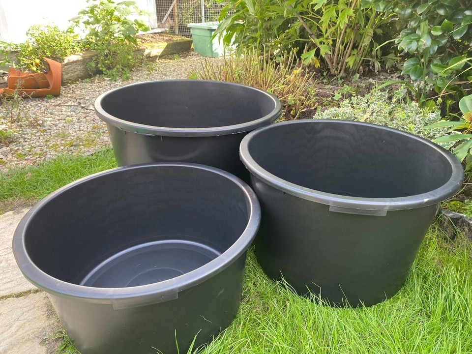 Garden heavy duty round sump pond / pebble pool / garden wildlife water ...