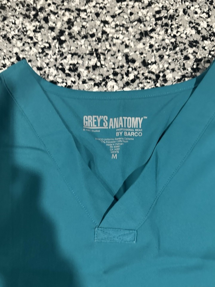 Grays Anatomy Scrub Set Top & Bottom Medium Celestial Blue | eBay UK