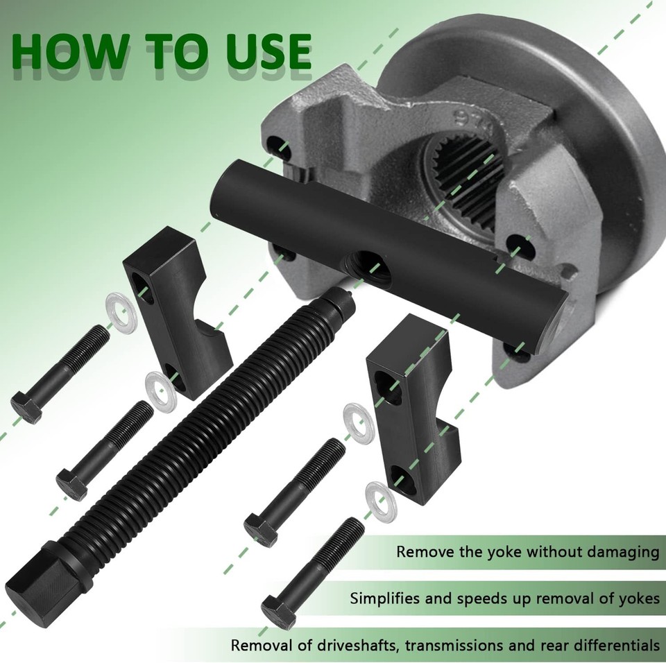 Heavy Duty Yoke Puller Semi Truck Yoke Remover Tool 10803 Kit For ...