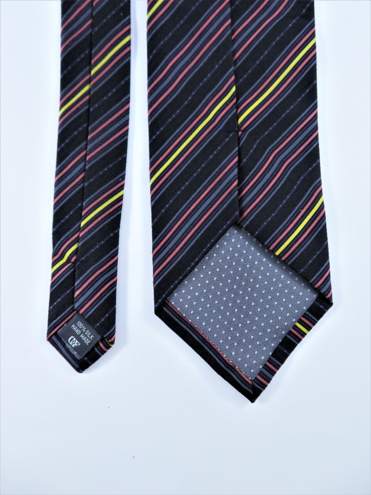 Daniel De Fasson Studio Necktie All Silk Diagonal Stripes 57.5L x 3.6W ...