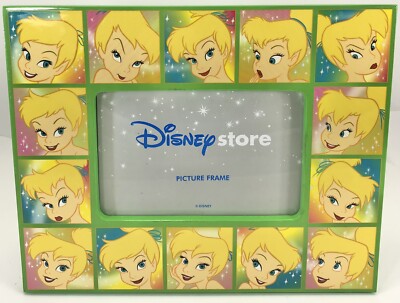 Disney Store Tinkerbell Expressions Faces Picture Frame Green Border | eBay