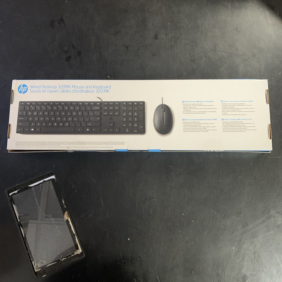 HP Wired Desktop 320MK Mouse and Keyboard,USB 9SR36AA#ABA | eBay