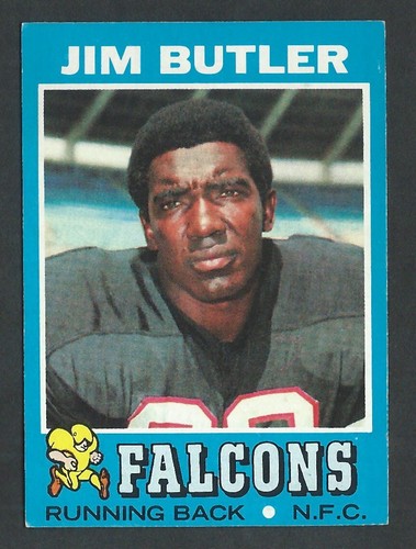 1971 Topps #2 JIM BUTLER Atlanta Falcons - The Cannonball EX 03 | eBay