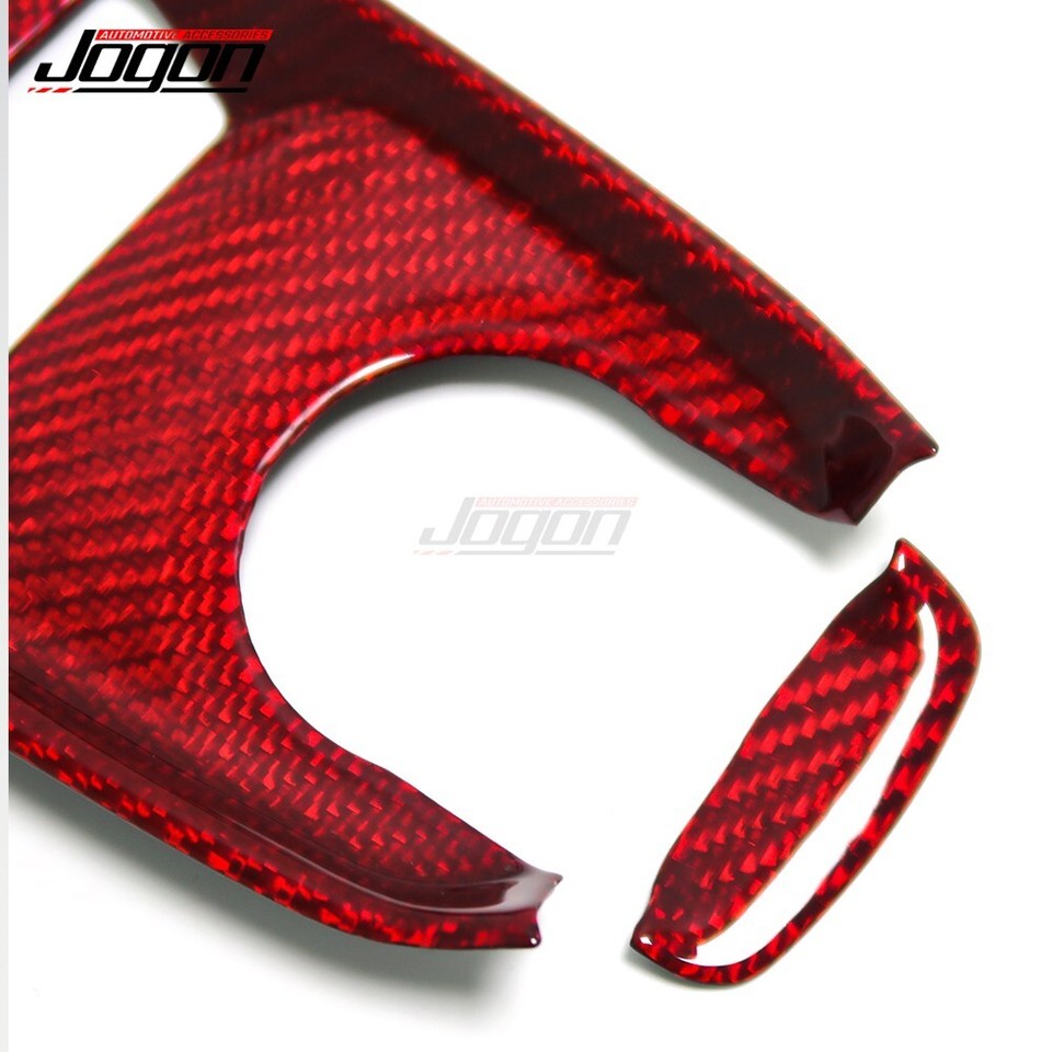 Red Carbon Gear Shift Base Cover Trim For Corvette C8 Coupe Sports HTC ...