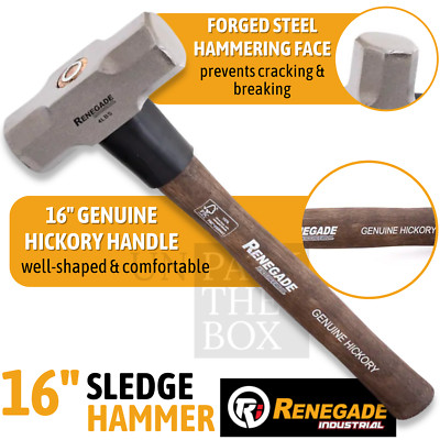Renegade Sledge Hammer Mini Industrial Steel Timber Handle RISH4T 1.8Kg ...