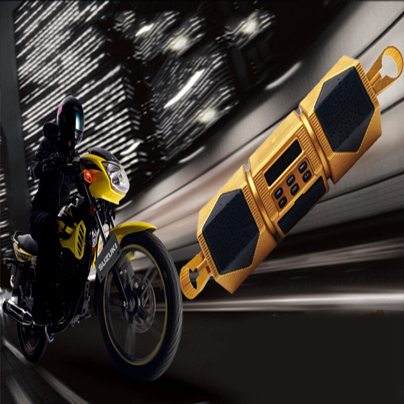 Motorcycle MP3 Player Handlebar Speaker Bluetooth Music FM Radio Bike ...