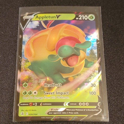 Pokemon Appletun V 026/264 Fusion Strike Sword & Shield ULTRA RARE | eBay