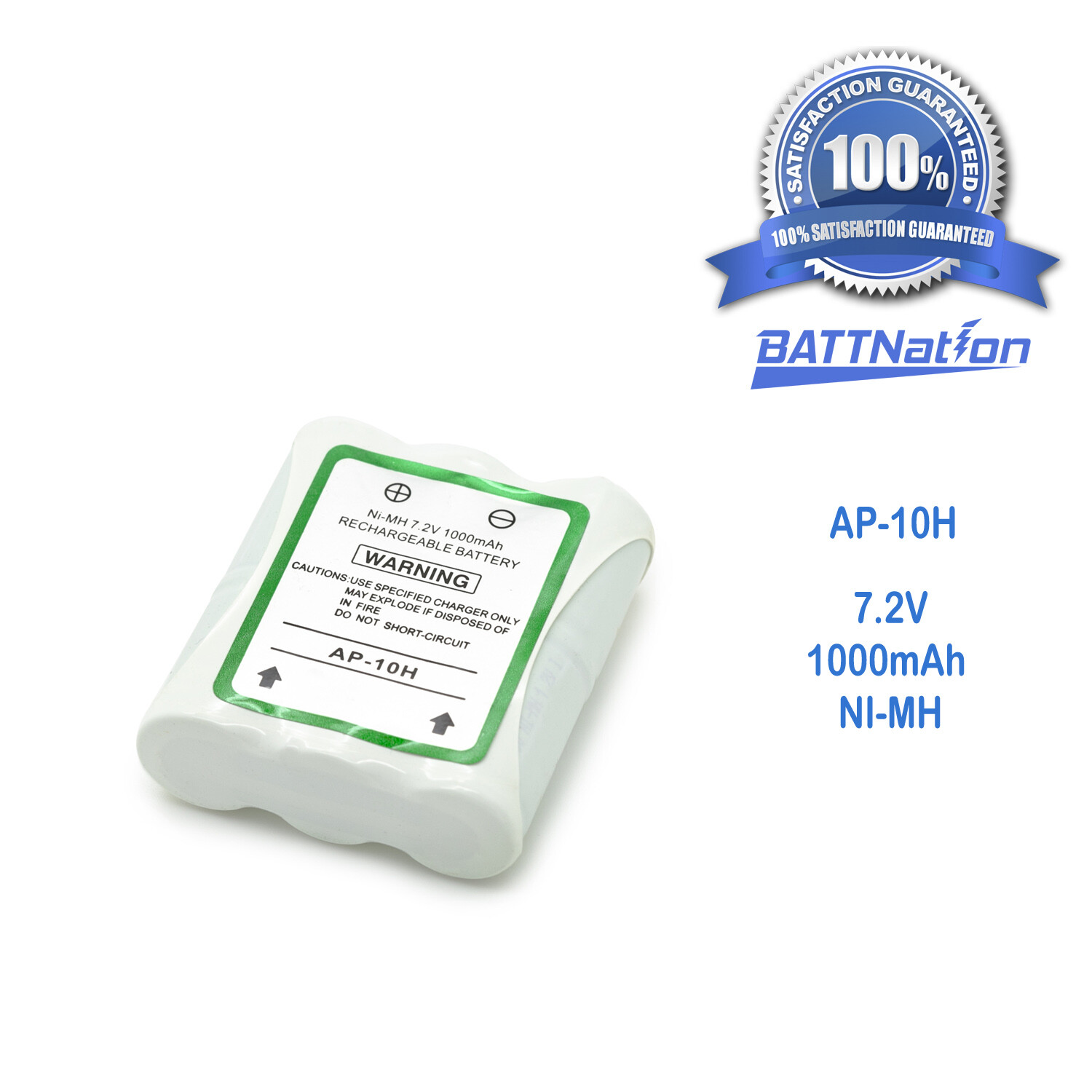 7.2V 1000mAh NiMh battery for Motorola HNN9044, HNN9056A, Radius P50 | eBay