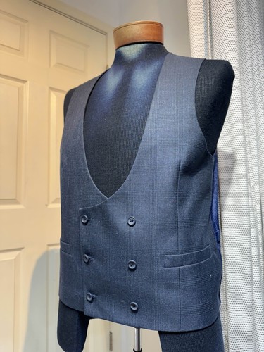 Giorgio Fiorelli Men's 3 Piece Burgandy/Blue Plaid Suit | eBay