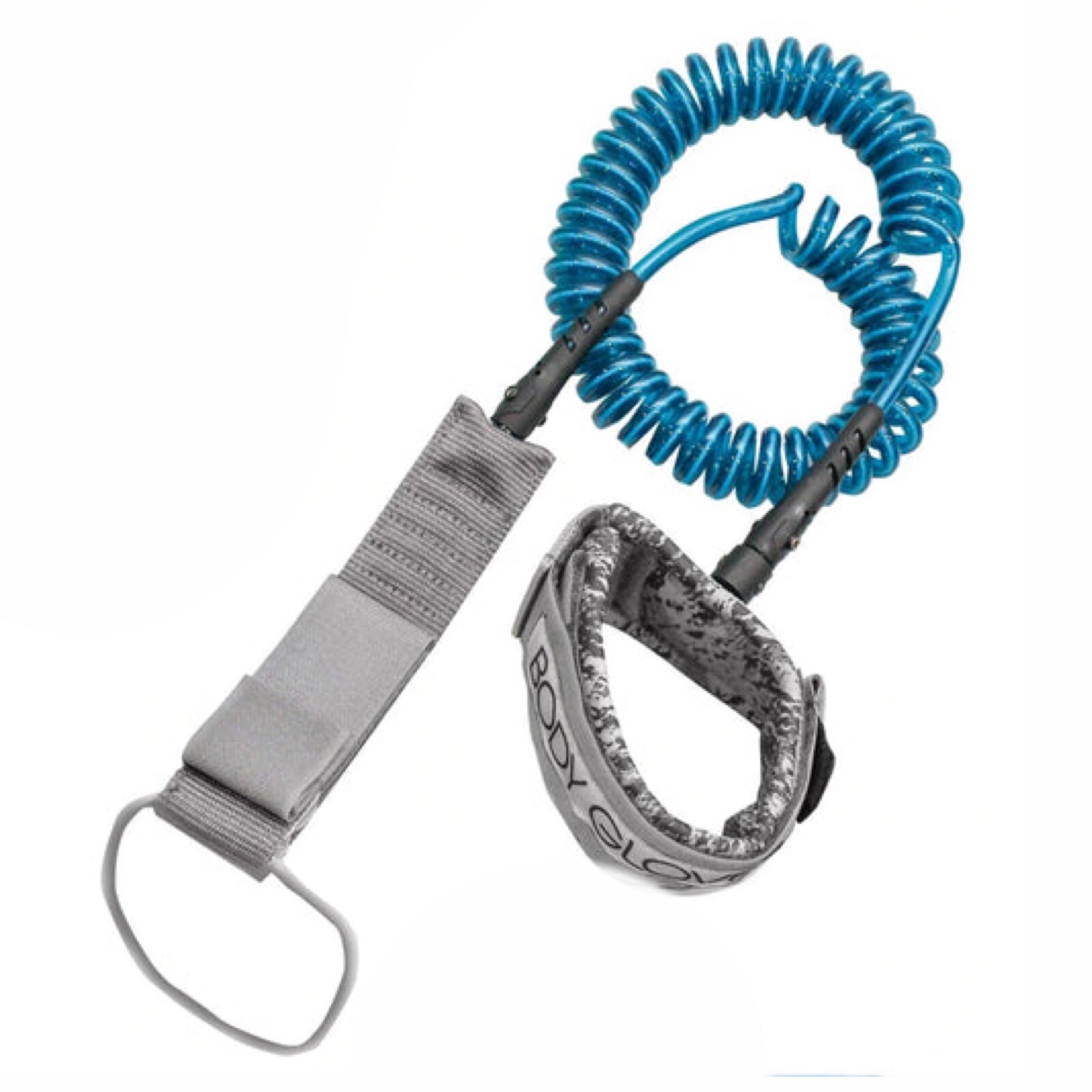 Body Glove Leash for SUP Stand Up Paddle Board, Surf, Blue 8’ Coiled ...