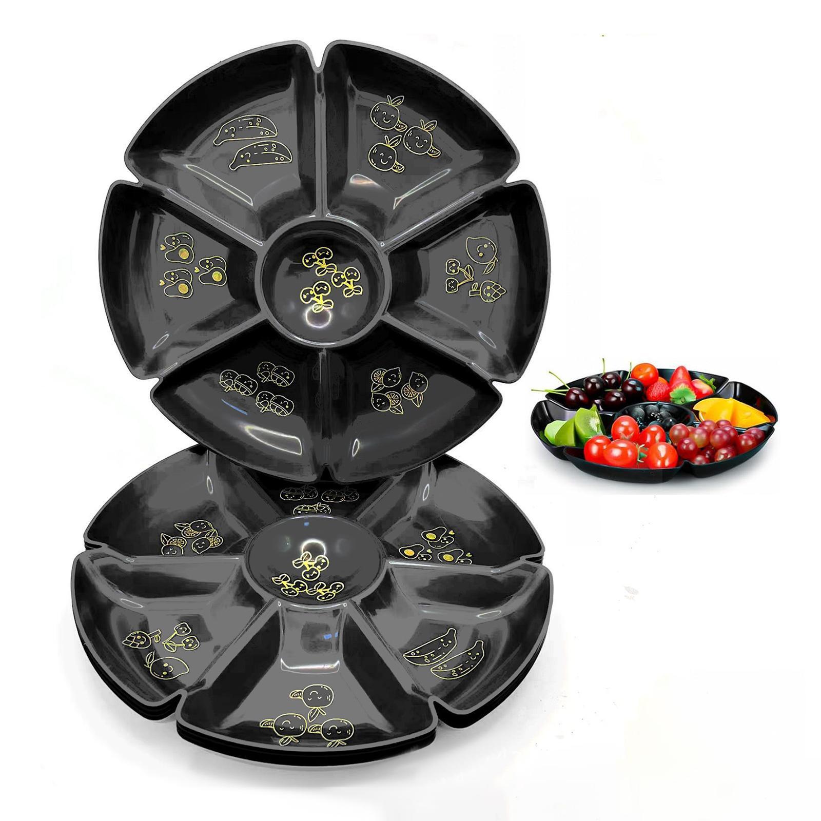 Divided Serving Tray Food Platter Nut Candy Platter for Nuts Cookies ...