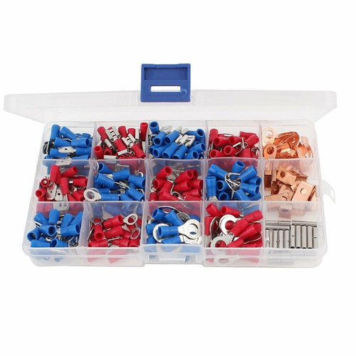 233 Pcs Insulated Wire Connector Fork Ring Spade Crimp Terminal ...