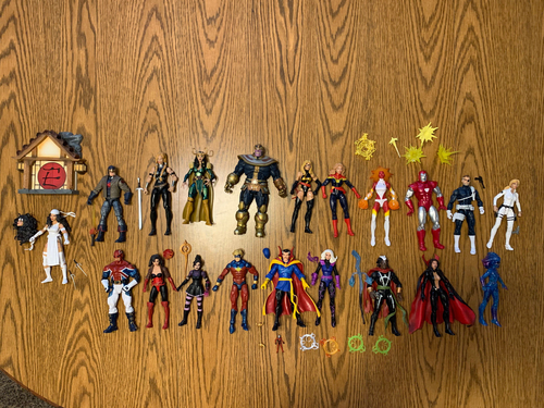 Marvel Legends Lot Dr Strange Thanos Satana Circe Elektra Iron Man ...