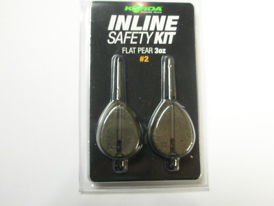 Korda Inline Safety Drop Off Lead Kit 2pk ALL SIZES Carp fishing tackle ...