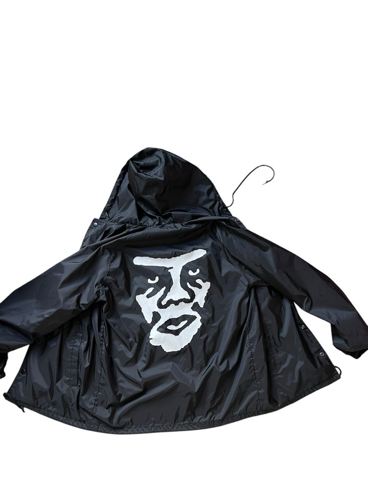 Obey Creeper Windbreaker Jacket Men's M Black RARE Collectible Andre ...