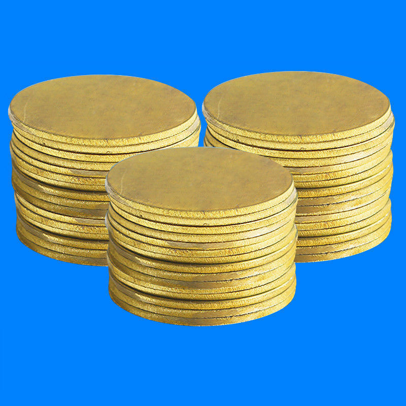 H62 Solid Brass Discs Blanks Metal Round Sheets OD 50-100mm Thick 0.5mm ...