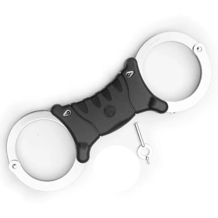 TCH New Police Certified Rigid Handcuffs with Double Lock and 1 Key ...
