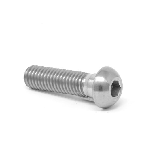 M8 30mm Titanium Button Head low profile Ti 7380 Bolt Screw Allen 30 x ...