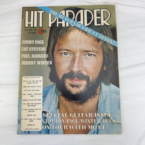 Hit Parader Magazine November 1974 Eric Clapton, Jimmy Page, Paul ...