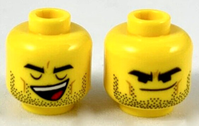 New LEGO Man Head Fun Guy Singing Joking Telling Dad Face HUMMM Story ...