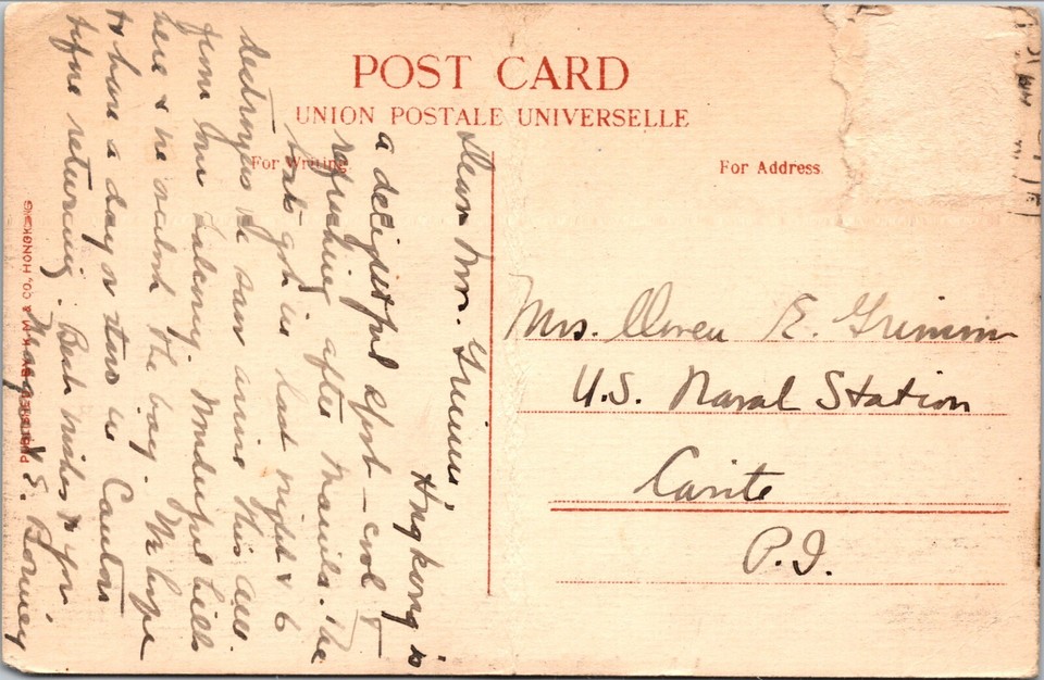 Postcard Hong Kong in the Evening - boats - Damaged | eBay